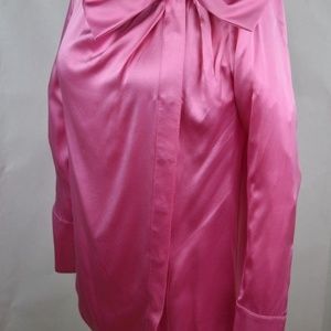 Thomas Wylde | Tops | Thomas Wylde Blouse Bow 0 Silk Satin Ls | Poshmark